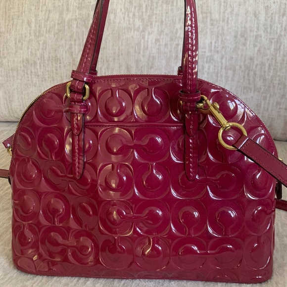 Coach | Bags | Coach Signature Crossbodyhandbag Fuchsia | Poshmark